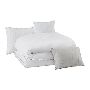 Beautyrest Polyester Solid 5-Piece King Comforter Set in Ivory BR9144409622-08