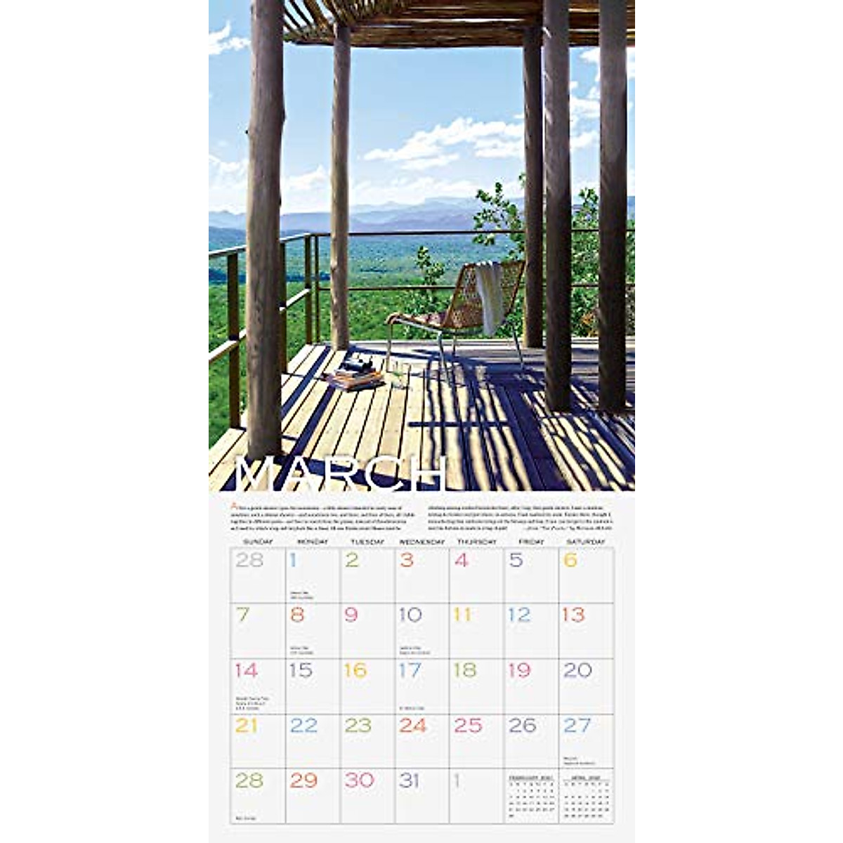 Out on the Porch Wall Calendar 2021