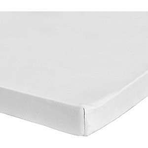 Magic Drapes Pack of 1 Egyptian Cotton Fitted Crib Sheet Baby Bedding with 5 inches Deep Elastic Snug Fit Bottom for Baby Girl & Baby Boy (52Lx28W, White)