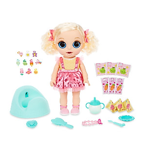 Baby Born Surprise Magic Potty Surprise Doll Blue Eyes with 30 + Magical Surprises | Doll Pees Glitter & Poops Surprise - Charms Best Gift for Toddlers Ages 3+