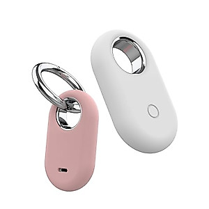2023 New 2-Piece Silicone Full-Body Shockproof case is Specially Designed for Galaxy SmartTag2 case Keychain Smart Tag 2 case, which is Suitable for Keys, Wallets, suitcases, Backpacks (Black(2))