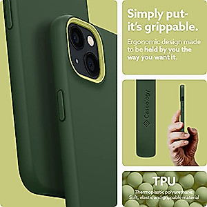 Caseology Nano Pop Silicone Case Compatible with iPhone 13 Mini Case (2021) - AVO Green