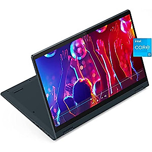 Lenovo 2022 Newest Flex 5i 14" FHD Touchscreen 2-in-1 Laptop Computer, Dual Core Intel i3-1115G4 (Upto 4.1GHz, Beats i5-1030G7), 4GB RAM, 128GB SSD, WiFi, Webcam, Abyss Blue, Win 11S+MarxsolCables