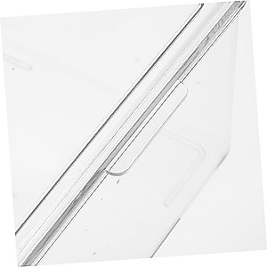 BUTIFULSIC Makeup Case Organizer Clear Organizer Box Food Tray Small Storage Bins with Lids Small Storage Containers Coffee Condiment Tea Bag Holder Pantry Organization Box Clear Tea Box Cafe