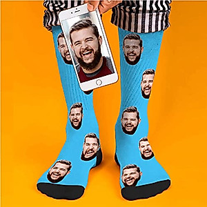 ShineSand Crazy Funny Food Socks,Novelty Custom Face Socks,Photo Socks Personalized With Pizza Taco Beer Avocado Fun Gift