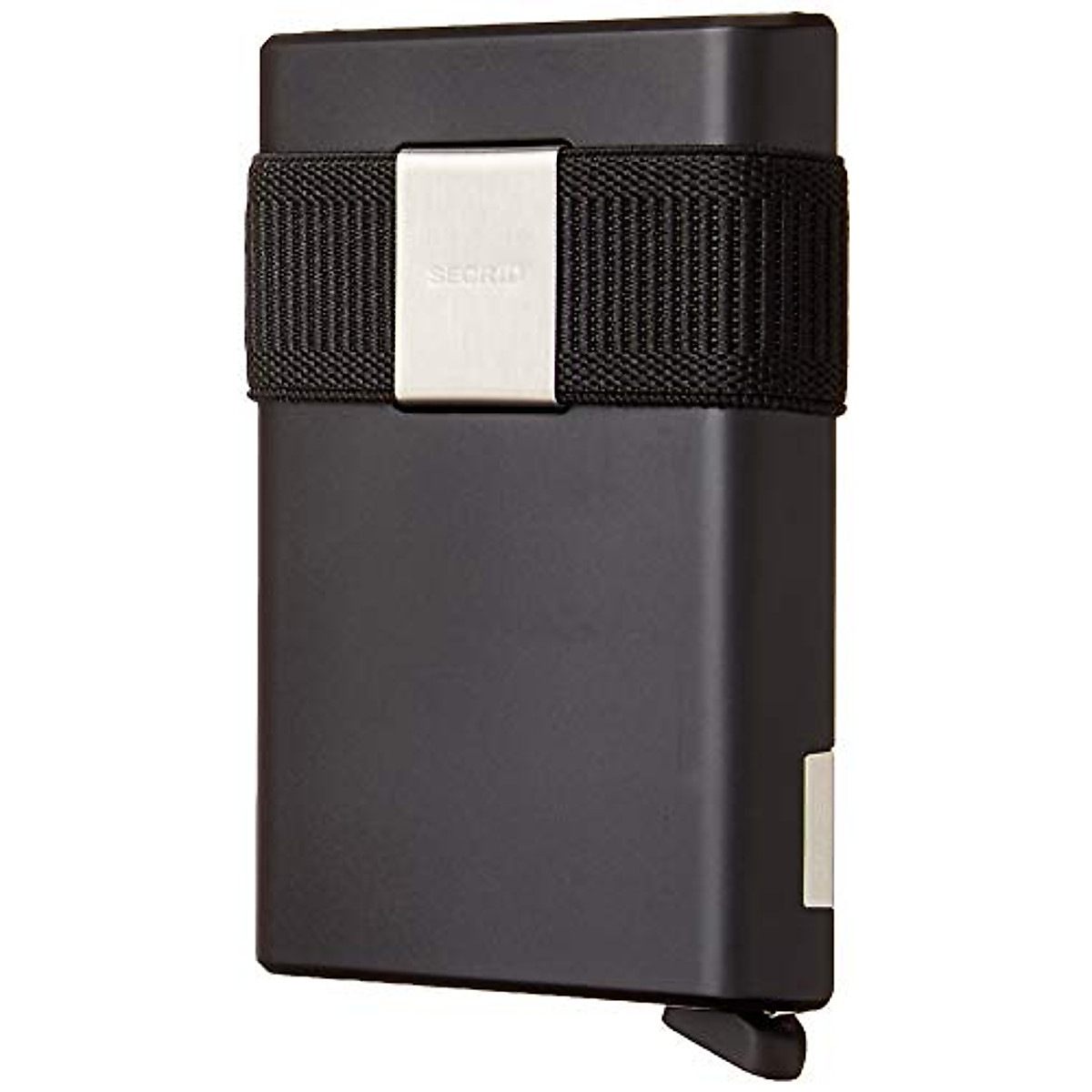Secrid Cardslide Wallet, Black Cardprotector with Black Slide, Multi-Use RFID Case
