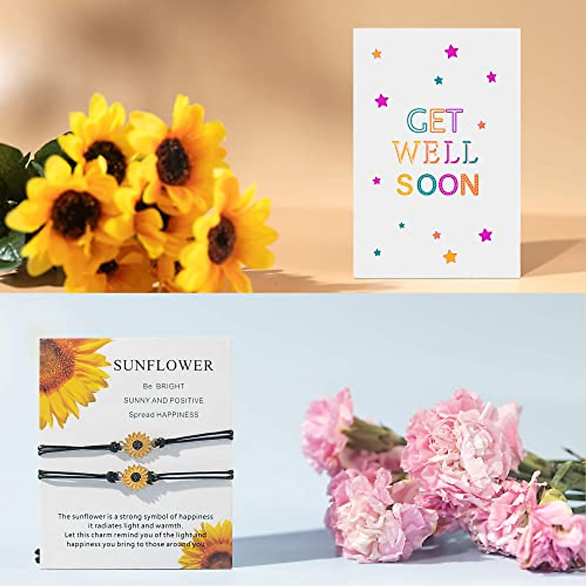 Sunflower Gifts For Women, Sunshine Gifts, Get Well Soon Gifts For Women, Care Package For Friends, Thinking Of You Gifts For Women, After-Surgery Gifts, Sick Care Package, Get Well Soon Gift Basket