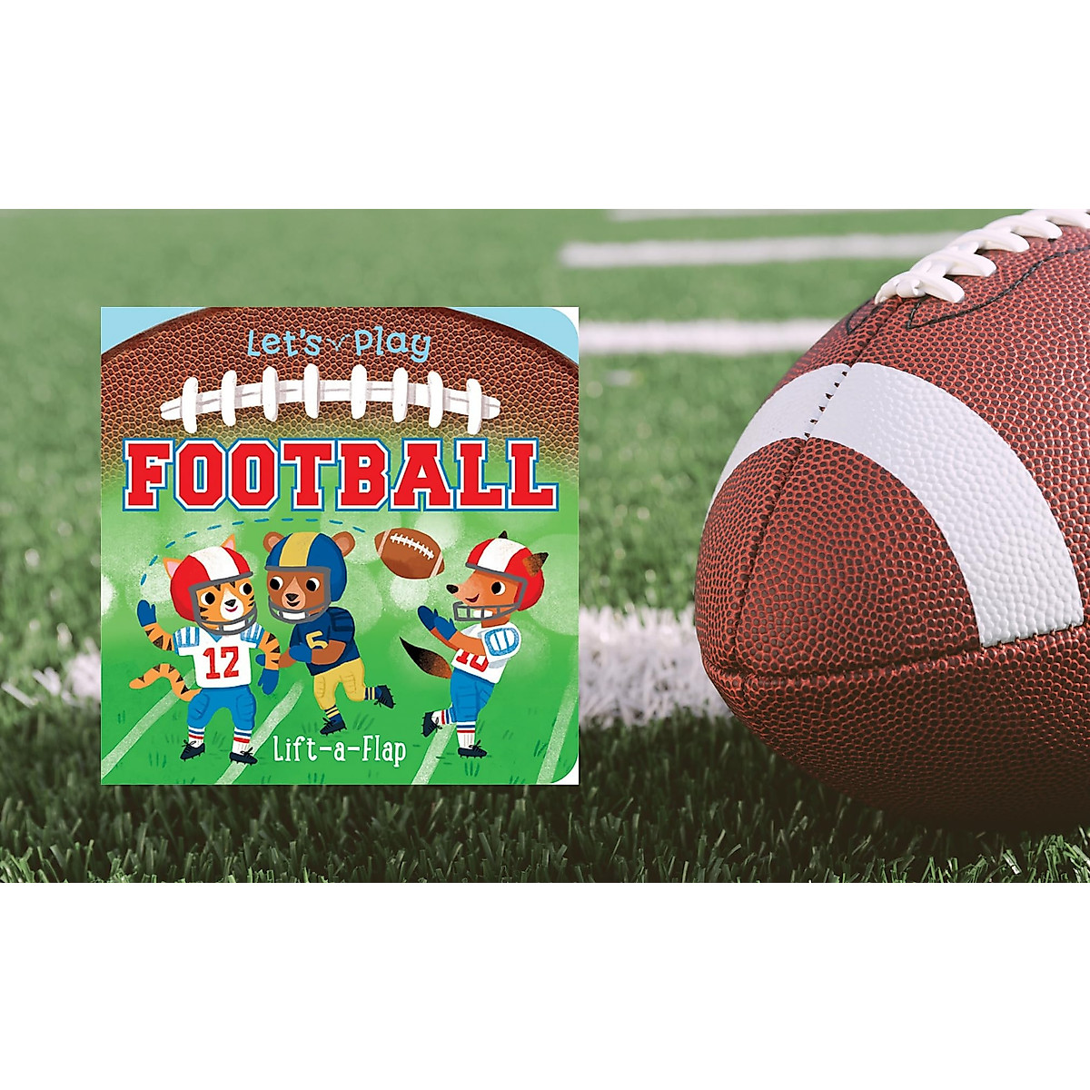 Let's Play Football! A Lift-a-Flap Board Book for Babies and Toddlers, Ages 1-4 (Chunky Lift-A-Flap Board Book)