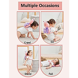 Toddler Baby Head Protection Cushion Backpack Wear,Brown Tiger