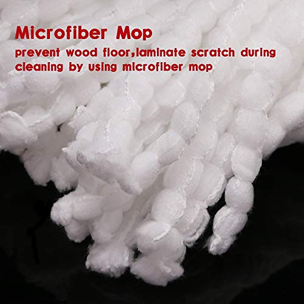 1 Pack Mop Replacement Heads Compatible with Spin Mop, Microfiber Spin Mop Refills, Easy Cleaning Mop Head Replacement