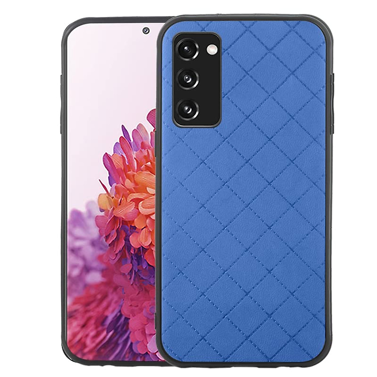 ELISORLI Compatible with Samsung Galaxy S20 FE Gaxaly S 20 FE 5G UW 6.5 inch Case Rugged Thin Cell Anti-Slip Fit Rubber TPU Mobile Phone Cover for Glaxay S20FE5G S20FE 20S Fan Edition 4G G5 Men Blue