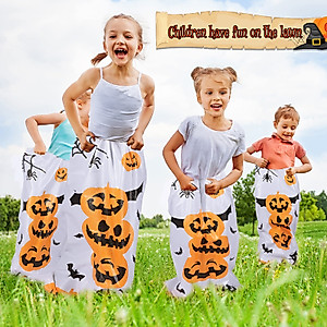 12 Pack Halloween Potato Sack Race Bags Kids Halloween Outdoor Games for Adults and Family 40 x 20 Inches Relay Race Games Party Favor Birthday Carnival Backyard Lawn Yard Activities(Classic Style)