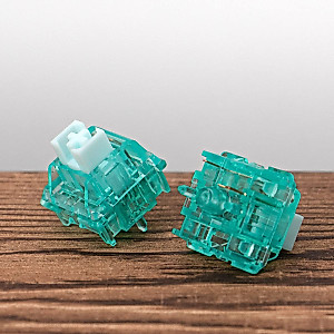 Mintcaps Linear Keyboard Switches Set 5 Pin Lubed Tactile Mechanical Keyboard Switches for Mechanical Gaming Keyboard Green Switches(10pcs)