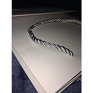 MODEENI White Gift Bags with Handles Medium Size 8x10 Wedding Bags with Silver Handles 12 Bags Pure White Paper Shopping Bags 8x5x10