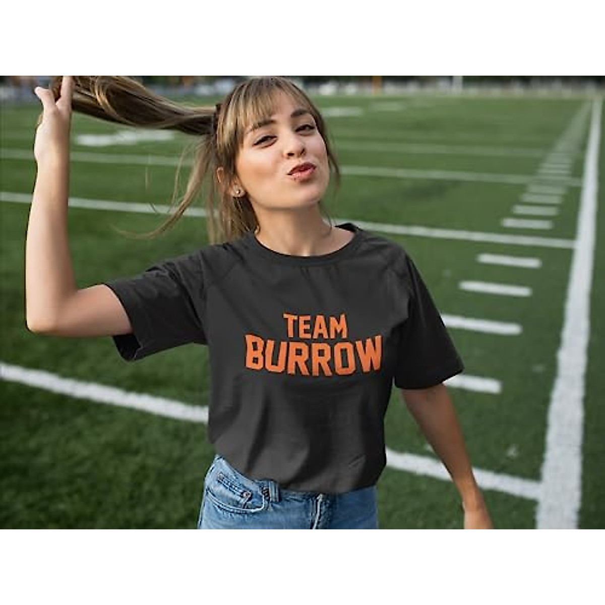 Expression Tees One-Piece Team Burrow 6 Months Black Romper