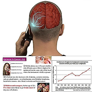 KINDEN Air Tube Headset Radiation Free Binaural with Microphone Deep Bass Noise Cancelling for Phone Pad