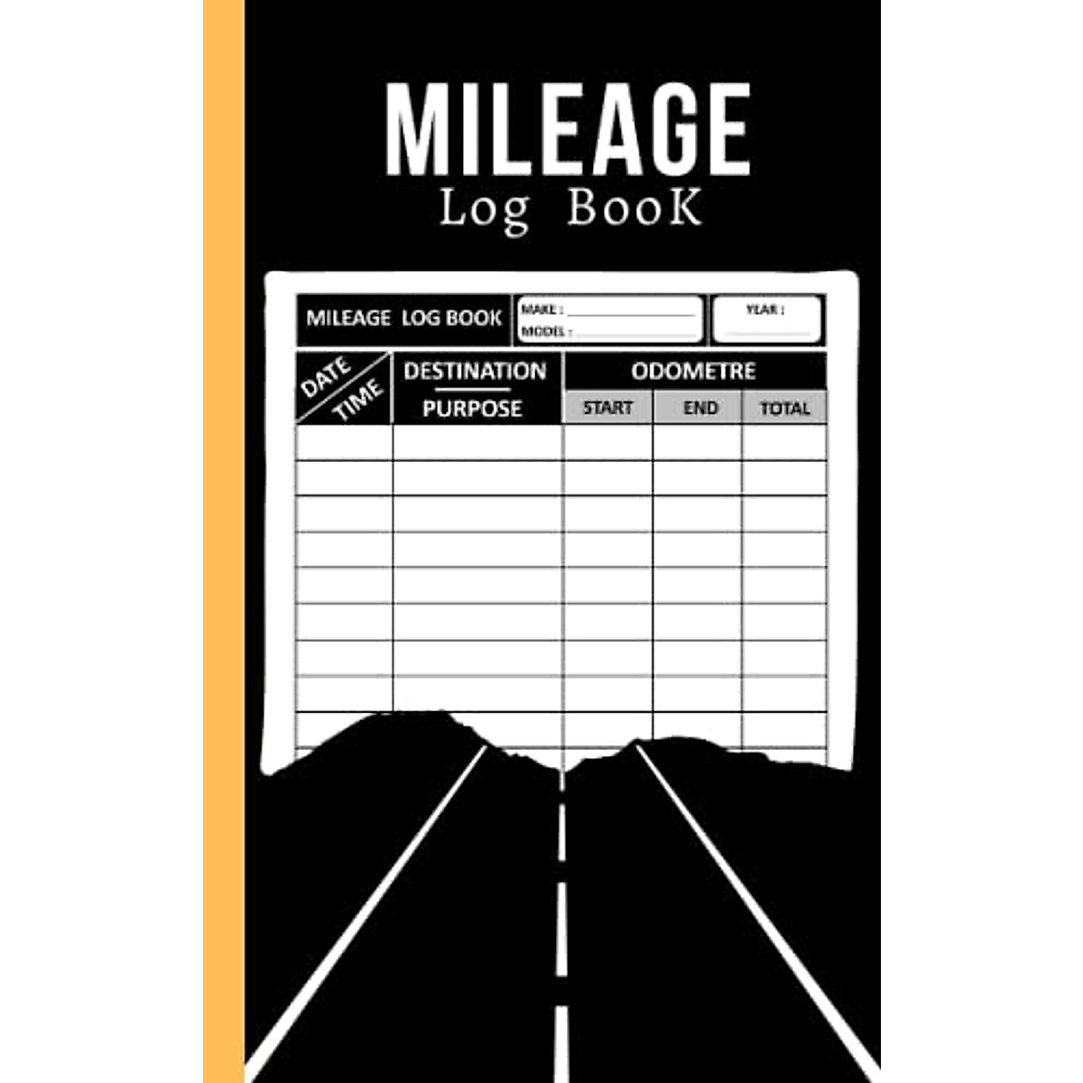 Mileage Log Book: Simple Vehicle Mileage Tracker Log Book to Record your Mileage and your Taxes | 110 Pages (Size 5”x8” Inches)