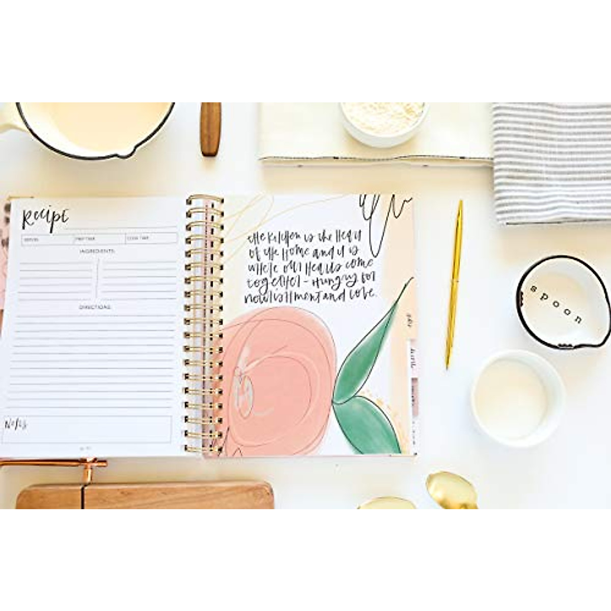 Paper Peony Press The Keepsake Recipe Book: A Blank Recipe Notebook To Write In Your Own Recipes & Create Your Own Cookbook Journal (Spiral-Bound Premium Hardcover Edition)