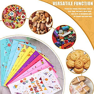 Shindel Party Favor Bags, 54PCS Happy Birthday Treat Bags, Birthday Bags For Kids, 4.7" x 3.1" x 8.7" 12 Designs Colored Paper Bags Goodie Bags for Birthday Party Kids