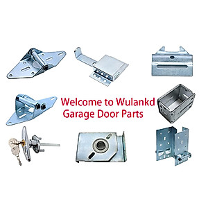 2 Packs Garage Door Hinges #2 with Galvanized Finish - Heavy Duty 14 Gauge Steel, Suitable for Residential/Light Commercial Garage Door Replacement