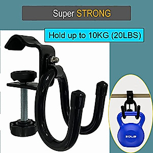 Pmsanzay Desk Store Clamp-On Skateboard Holder/Skateboard Hook /Mini Cruiser Hanger | Provides a Convenient Place to Hang Skateboard or Longboard to Reduce Clutter - 20 lb. Capacity - No Board