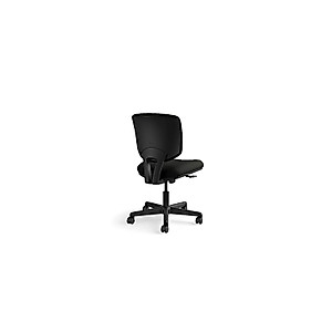 Volt Series Task Chair with Synchro-Tilt, Black Leather