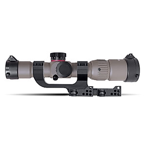 Monstrum G2 1-4x24 First Focal Plane FFP Rifle Scope with Illuminated BDC Reticle | Flat Dark Earth | ZR302 Quick Release Scope Mount | Bundle