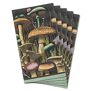 Karma, 20-Count 3-Ply Dinner Size Paper Napkins, Decorative Guest Paper Napkins for Party Picnic, Dinner, Baby Shower, Bridal Shower, Mushroom