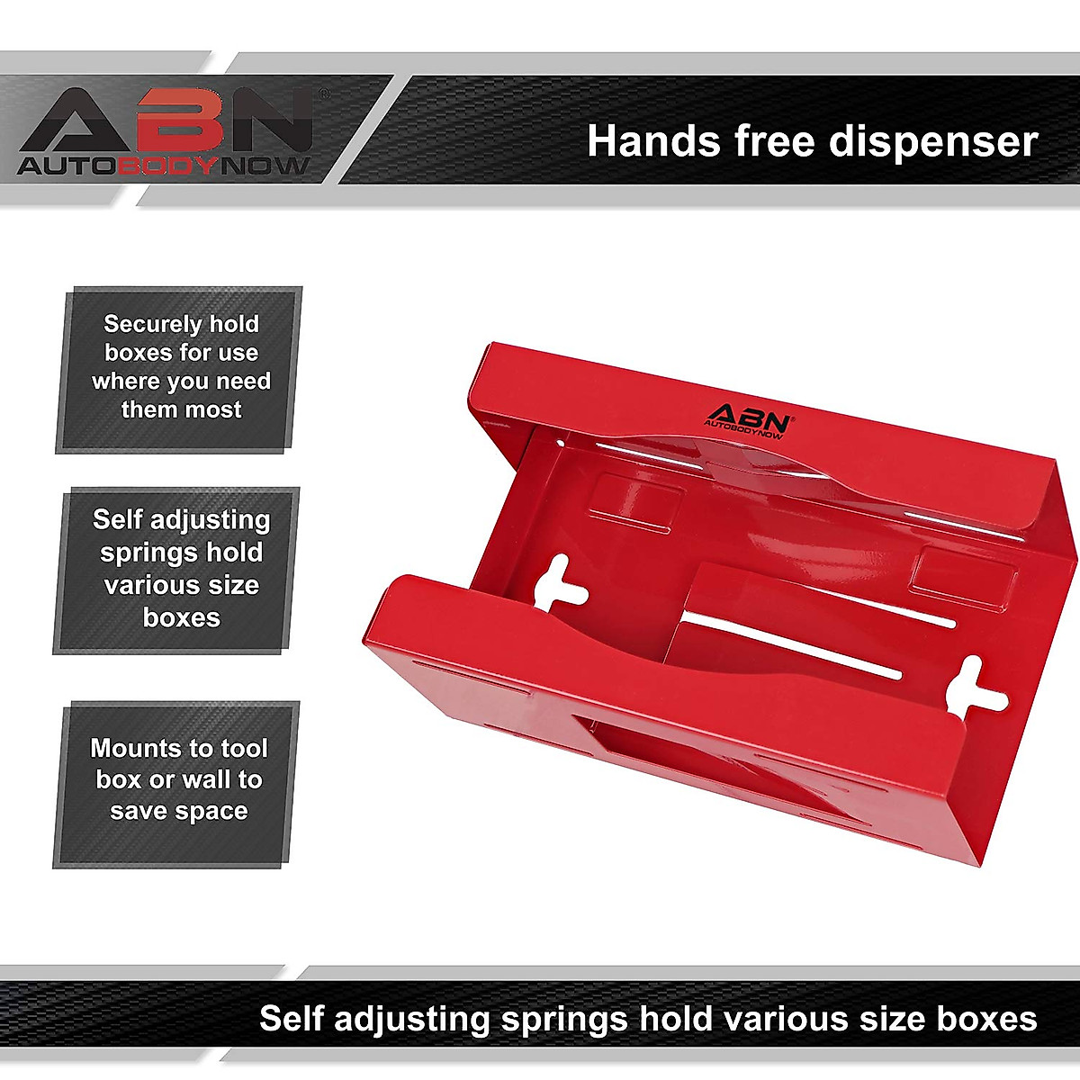 ABN Magnetic Glove Box Holder - Glove Dispenser Wall Mount, Magnetic Tool Box Accessories, Latex Glove Rack for Toolbox