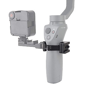 AFVO Ring Hot Shoe Adapter for DJI om 4 (Osmo Mobile 4), Osmo Mobile 3, Osmo Mobile 2 and Osmo Mobile 1, Adapter for Microphone and Light