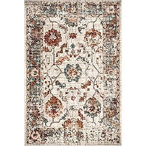 nuLOOM Cecil Vintage Floral Area Rug, 6' 7" x 9', Beige