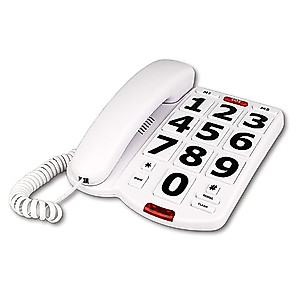 LIANXUE Corded Landline Phone Big Button Household Emegency Hotel Business Desktop Landline Telephone Vintage Telephones
