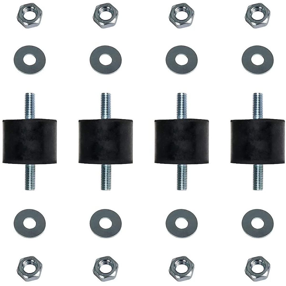 Daisypower Air Conditioner Rubber Vibration Mounting Bracket,M8 Anti-Vibration Isolator Pads for Outdoor Ductless Mini Split Units AC Condensers