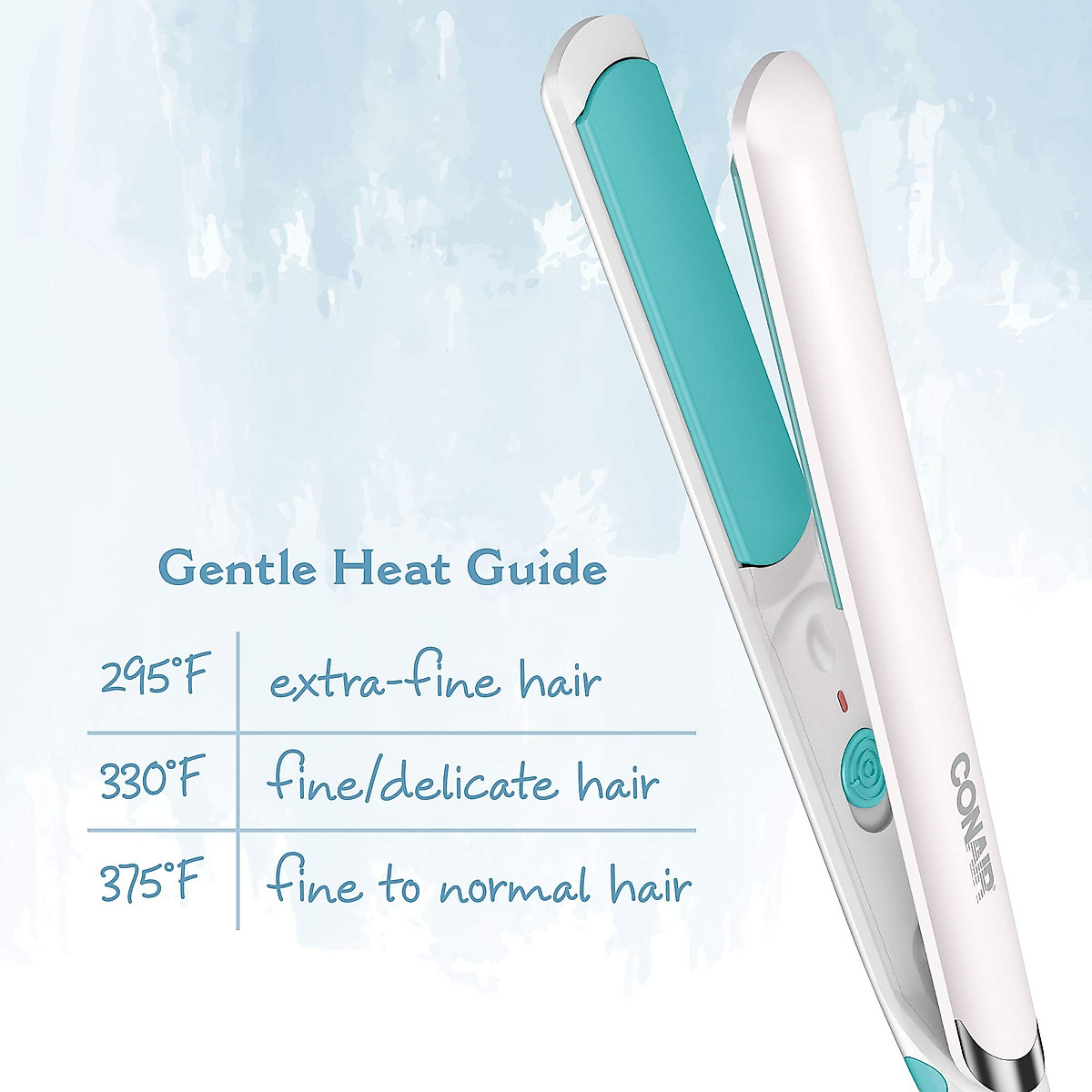 OhSoKind For Fine Hair Flat Iron; 1-inch Almond & Aloe Vera Flat Iron