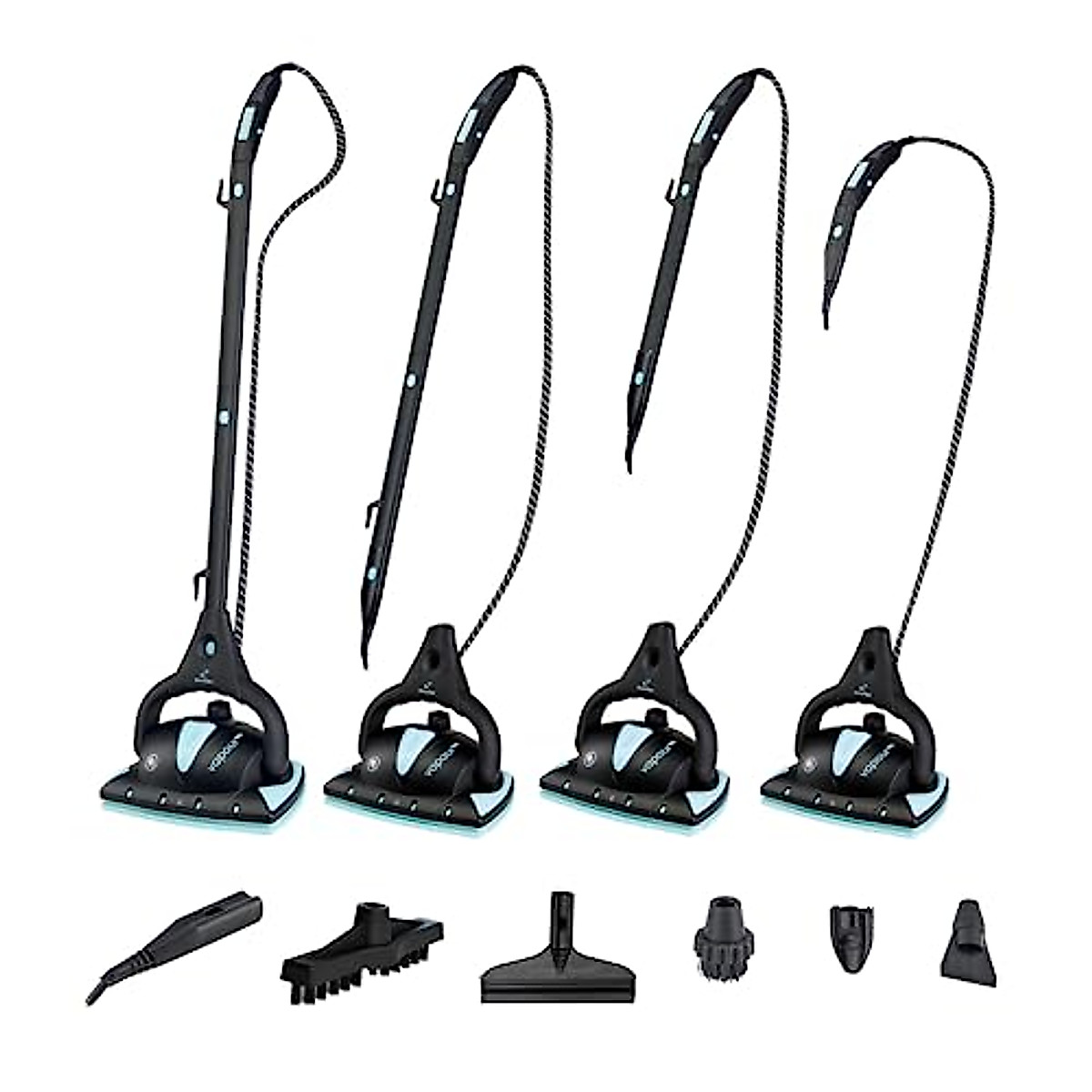 Euroflex Vapour Pro M4S 18-Piece All-in-One Steam Cleaner & Mop with Ultra Dry Steam® Technology, Commercial Grade Cleaning Power, Safe for Hardwood Floors, 295℉ & 50 PSI with 5 Year Warranty
