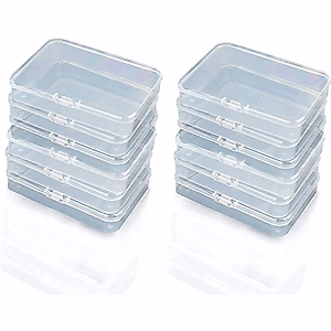 Snap Tight Plastic Storage Box of 9 Packs, Box for Casing Accessories, Ornaments, Utensils, Beads, and Stationary.