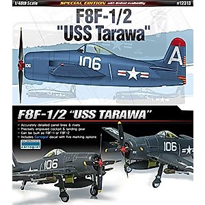 Academy Hobby Model Kits Scale Model : Airplane & Jet Kits (1/48 F8F-1/2 Tarawa)