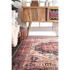 nuLOOM Leslie Persian Area Rug, 4' x 6', Peach