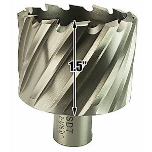 Steel Dragon Tools 2-1/16" x 1" High Speed Steel Annular Cutter with 3/4" Weldon Shank