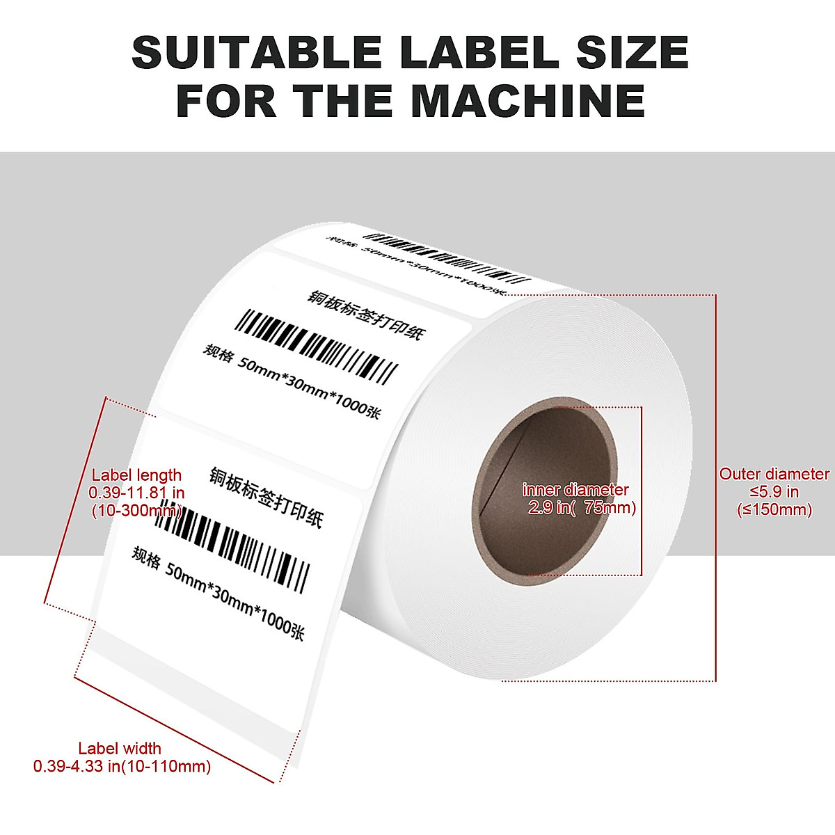 ZONEPACK Upgraded Manual Labeling Machine Label Applicator Bottle Labeler Sticker Label Printer Packing Machine with Handle for Round Glass Plastic Metal Bottle etc…