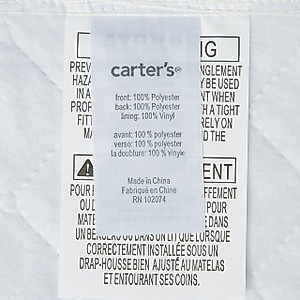 Carter's 2 Piece Protector Pad, Solid White, One Size
