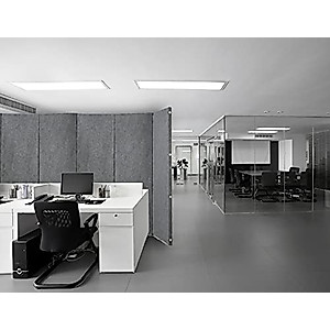 Versare VersaFold Acoustical Room Divider - Folding Partition Panel Sound Reducing Screen | Office Divider | Blue 8 x 6.6