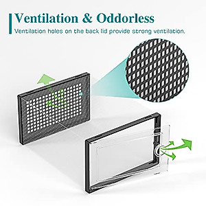 Kuject Black Shoe Organizers Storage Boxes for Closet, 12 Pack Clear Plastic Stackable Sneaker Containers Bins with Lids, Under Bed Shoe Storage for Entryway, Drop Front, Fit up to Women's Size 10