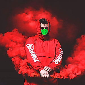 ShineWorld LED Rave Mask Light Up Mask Glowing 7 Colors Luminous,USB Rechargeable for Costumes Party Christmas Halloween for Men Women Childs Face Mask