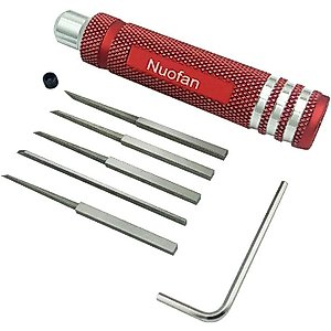 Prime Model Scriber Gundam Resin Carved Scribe Line Hobby Cutting Tool Chisel 5 Blades 0.2/0.4/0.6/0.8/1.0mm