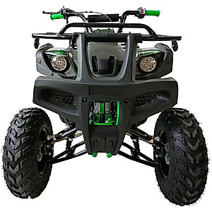 HHH 200 ATV Quad 4 Wheelers Utility ATV Full Size ATV Adult ATVs Big Youth ATVs (Green Camo)