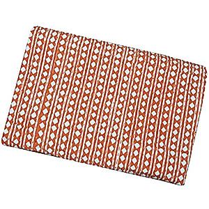 MAVISS HOMES Indian Block Print Quilt Kantha Quilts Queen Size Kantha Throw Quilt Blanket Kantha Bedspreas Pure Cotton Quilt (Twin 90 X 60 Inch, Orange)