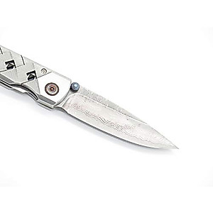 Mcusta Seki Japan Yoroi MC-37D VG-10 San Mai Damascus Small Folding Pocket Knife