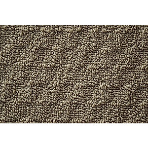 Garland Rug Town Square Beige Tan 9' x 12' Non Slip Area Rug for Living Rooms & Hallways, Stylish & Durable for High-Traffic Areas