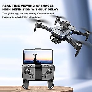 S99 Mini Drone with Dual Camera, HD Foldable FPV Drone, 4 Way Obstacle Avoidance, Optical Flow Visual Hovering, Drone for Adults and Kids